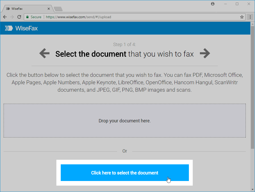 Send IRS form by fax easily with WiseFax online service Send IRS form by fax easily with WiseFax online service