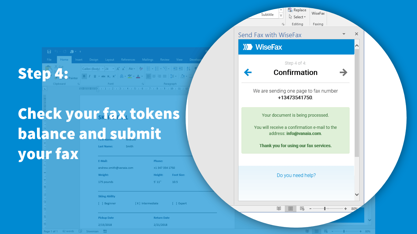Send Fax From Word Quickly, Easily Without Subscription | WiseFax